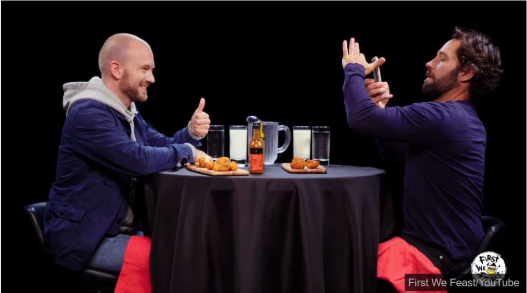 Paul Rudd likes to photobomb pictures with a ‘ballsack’