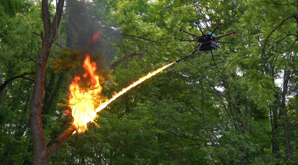 You can now buy a bloody flamethrower attachment for a drone